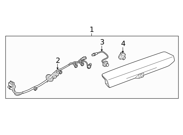 2019-2024 GM Center High Mount Stop Light 84419006 GM | GMPartsDirect.com