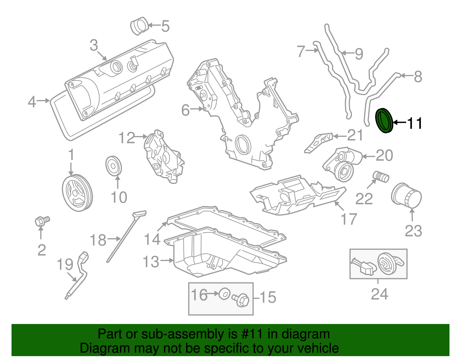 F4AZ-6701-A - Rear Main Seal 1991-2019 Ford | Ford Parts Direct