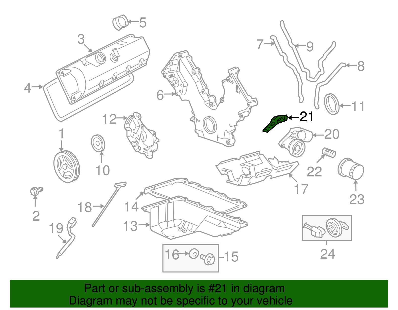 1996-2019 Ford Engine Oil Filter Adapter Gasket F65Z-6840-B | OEM Parts ...