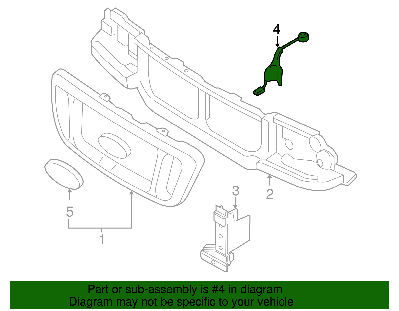 F87Z-8B455-AB - Panel Support Support Bracket 1998-2011 Ford Ranger ...