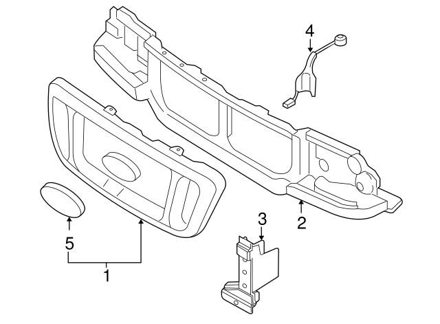 1998-2011 Ford Ranger OEM NEW 1998-2011 Ford Ranger Left Outer Bracket ...