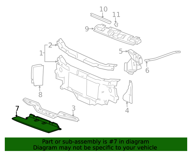 25755381 Baffle - New OEM Part From GM Parts Direct | GM Parts Store
