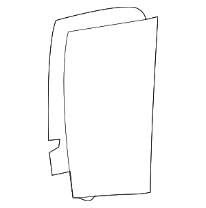 2006-2025 GM Passenger Side Radiator Air Baffle 15801541 GM ...