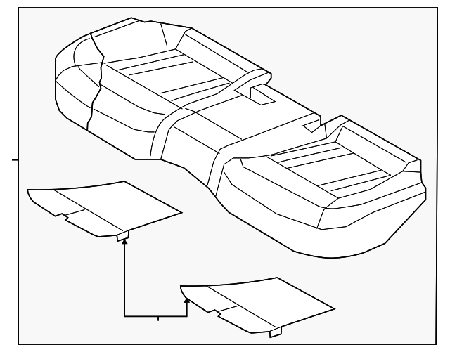 2021-2024 Genesis G80 Cushion Assembly Rear Seat 89100-T1BB0-JJX ...