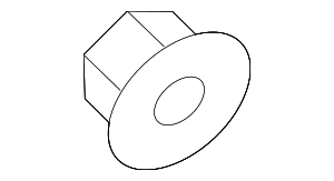 2012-2021 Nissan Suspension Shock Absorber Nut 089183441A | Nissan ...