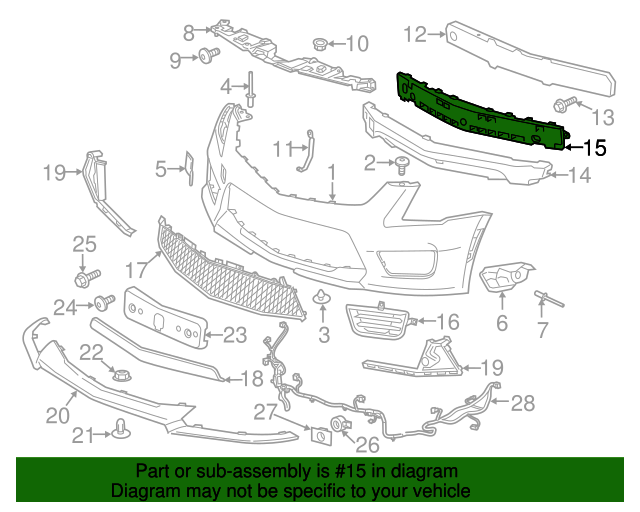 2016-2019 Cadillac ATS Absorber 23193546 | GMPartsDirect.com
