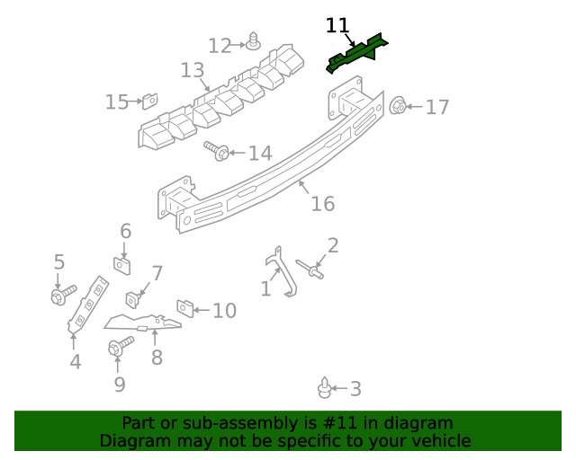 2020-2023 Ford Escape Bumper Splash Shield LJ6Z-17779-B | OEM Parts Online