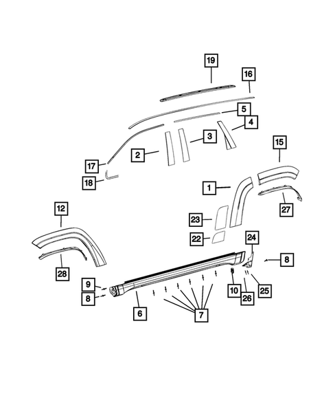 Moldings and Ornamentation for 2020 Jeep Grand Cherokee | Mopar eStore