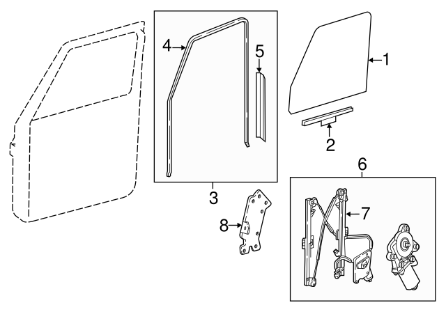 4637201346 - Window Regulator 2002-2018 Mercedes-Benz | AutoNationParts.com