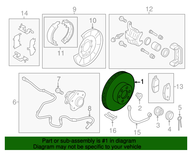 2017-2024 Nissan Armada Rotor 43206-1LB0A | Nissan Parts Plus