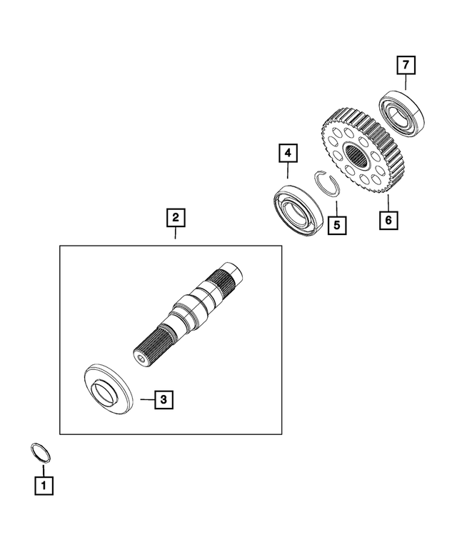 2019-2024 Ram 1500 Transfer Case Output Shaft 68402356AA | Mopar Online ...