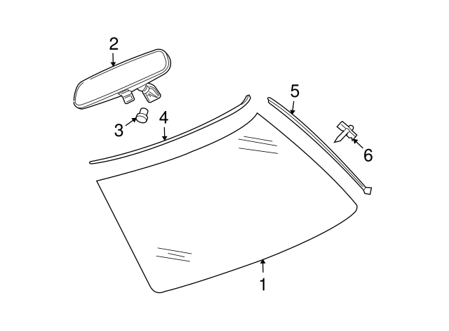 2005-2010 Mopar Upper Molding 4805887AE | TascaParts.com
