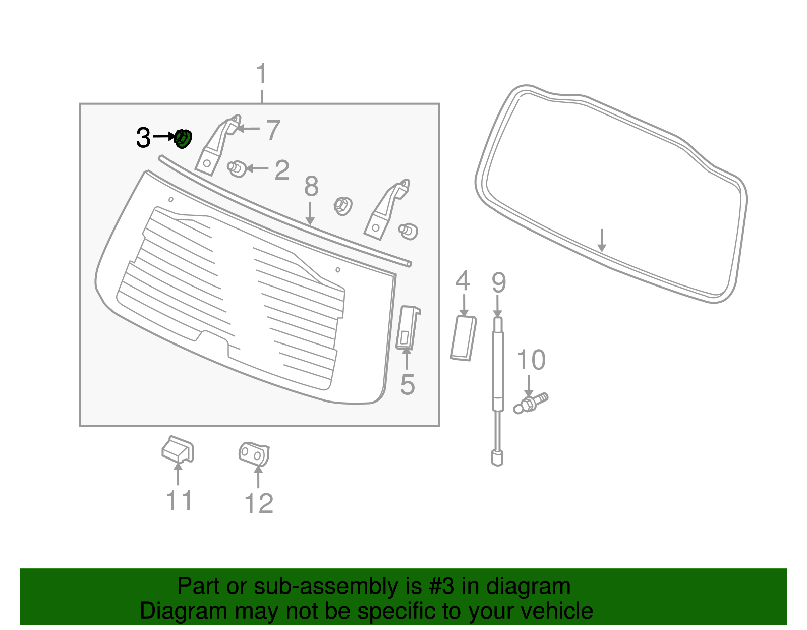 90101-SZA-A01 - 2009-2015 Honda Pilot - Nut Glass Hatch Hinge | Genuine ...