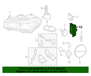 63-11-7-440-879 - Headlight Control Module 2014-2019 BMW ...