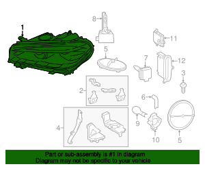 63-11-7-317-109 - Headlight 2014-2019 BMW | AutoNationParts.com