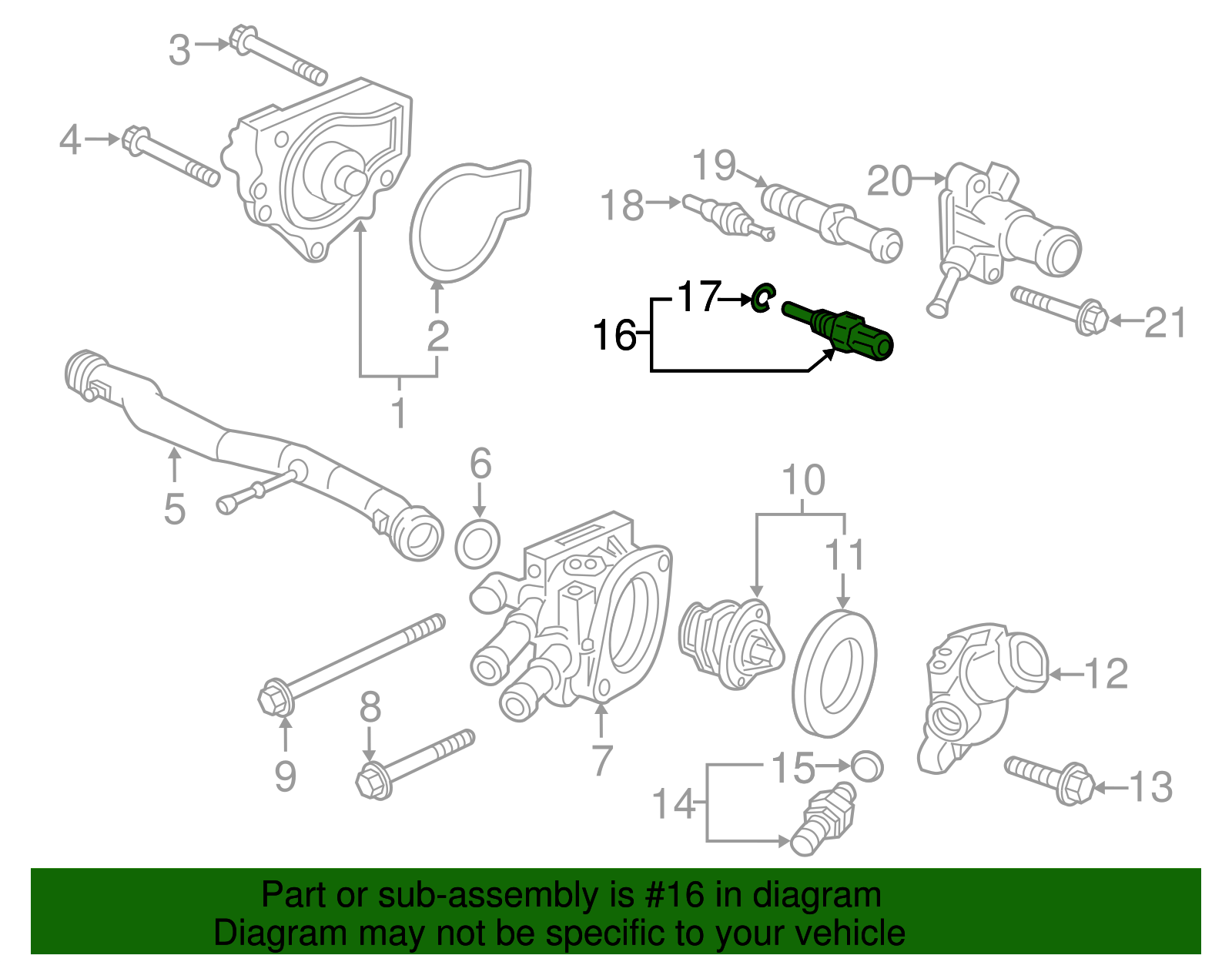 OEM 1988-2005 Honda Coolant Temp Sensor 37870-PJ7-003 | Honda ...
