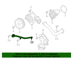 06M-121-083-J - By-Pass Pipe 2018-2023 Audi | Audi OEM Parts