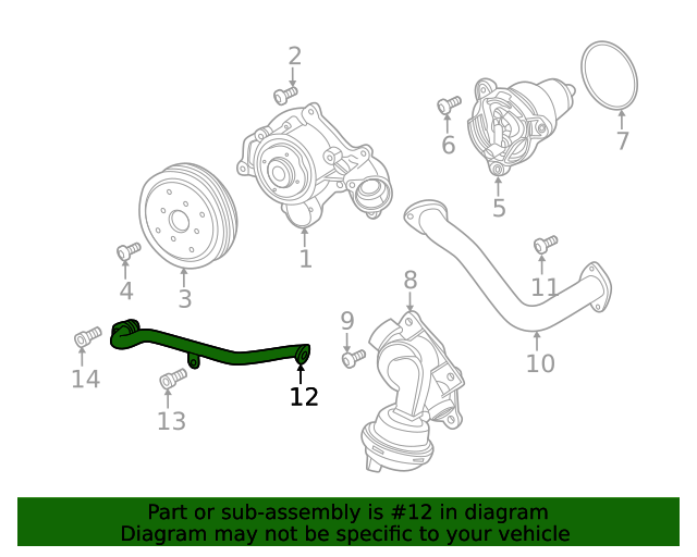 06M-121-083-J - By-Pass Pipe 2018-2023 Audi | Audi OEM Parts