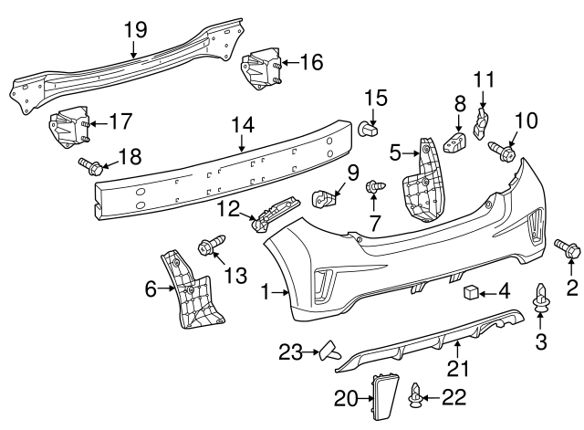 2012-2014 Toyota Yaris Side Retainer 52575-52171 | OEM Parts Online