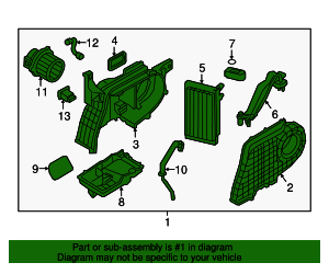 97900-C6000 - Evaporator Assembly 2016-2020 Kia Sorento | Kia.Parts Store