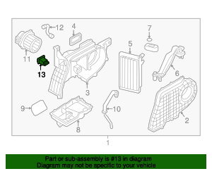 97235-3XAA0 - Blower Motor Resistor 2014-2020 Kia | Kia.Parts Store