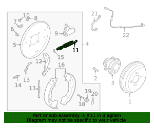 2018-2023 Nissan Drum Brake Adjuster 44200-5RB0A | Parts for Nissans