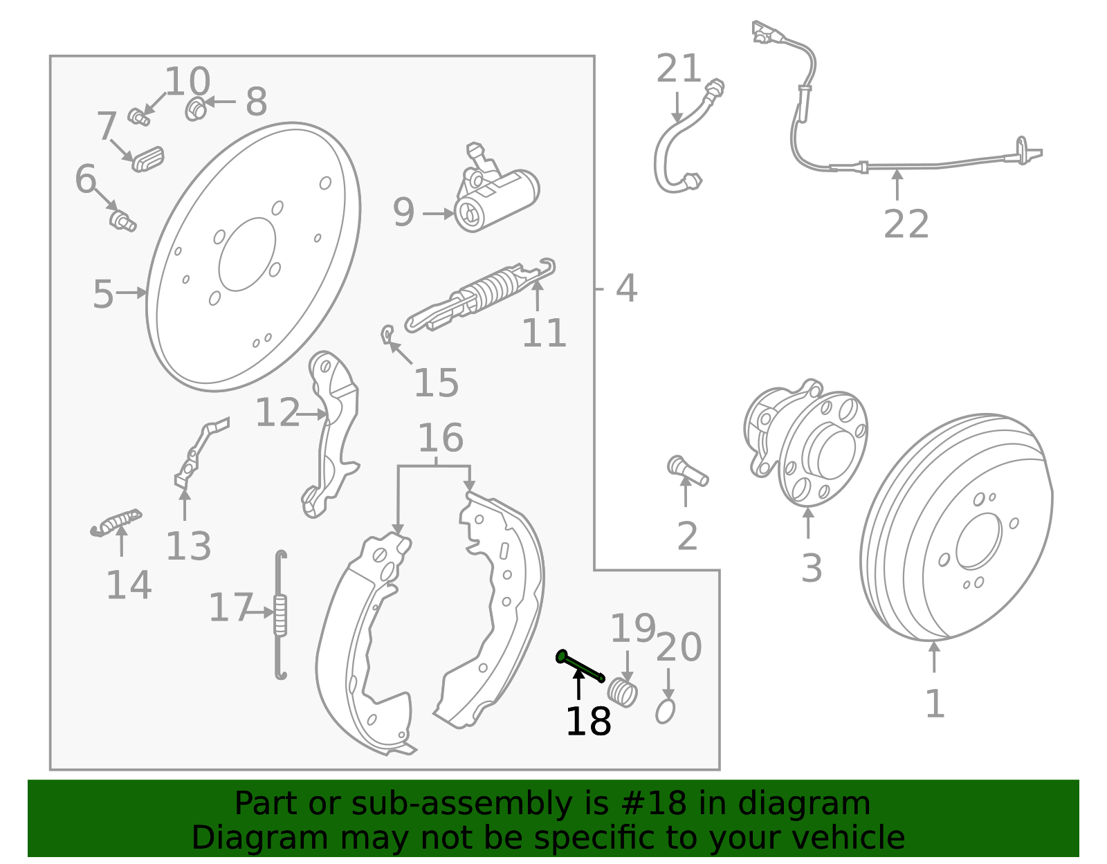 2018-2025 Nissan Brake Shoes Pin 44081-5RB0B | Temecula Nissan Parts