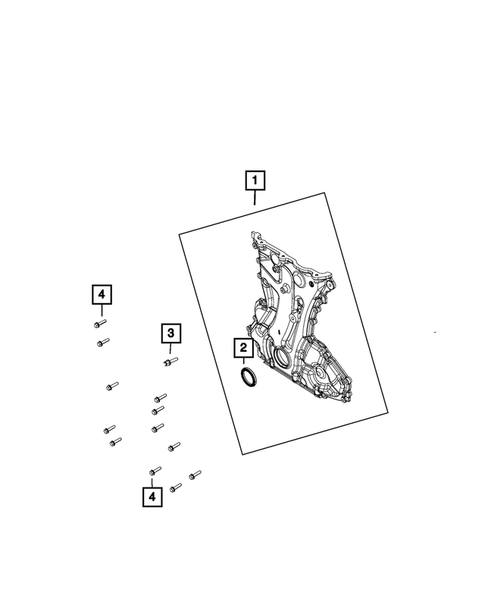 Timing Belt/Chain and Cover and Balance Shaft for 2021 Jeep Wrangler ...