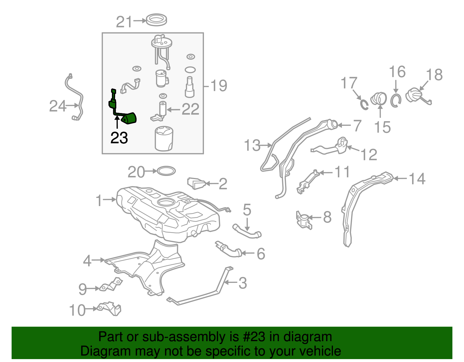2005-2019 Toyota Fuel Gauge Sending Unit 83320-02010 | Toyota Parts Center