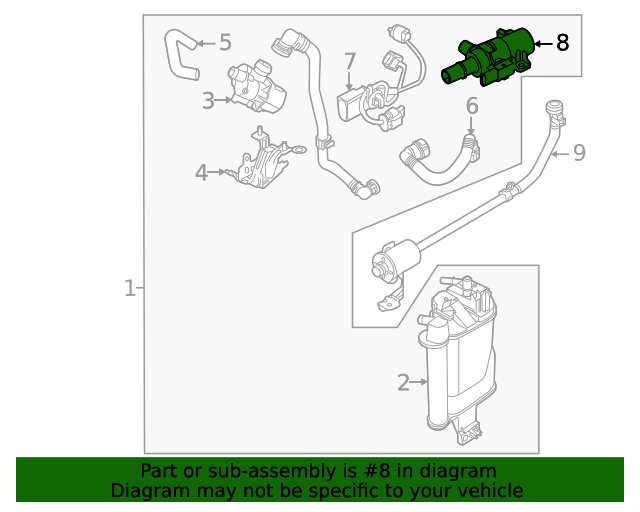 2022-2023 Volkswagen Pressure Valve 5Q0-201-549-C | QuirkParts