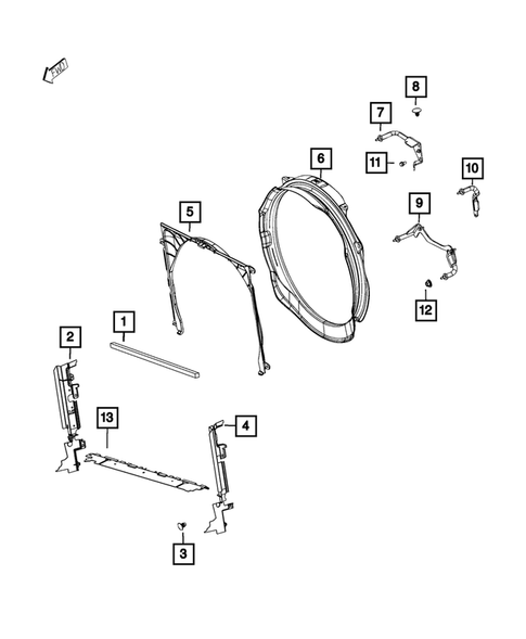 Radiator and Related Parts; Charge Air Cooler for 2021 Ram 3500 | Mopar ...