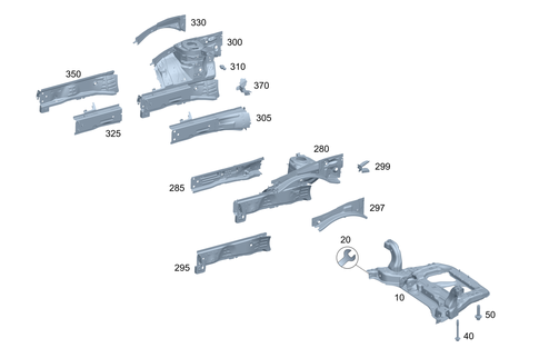 Wheelhouse, Front Subframe for 2020 Mercedes-Benz A 220 | Mercedes-Benz ...