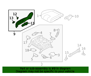 88020-S8010-NNB - Seat Frame Trim Panel 2020-2024 Hyundai Palisade ...