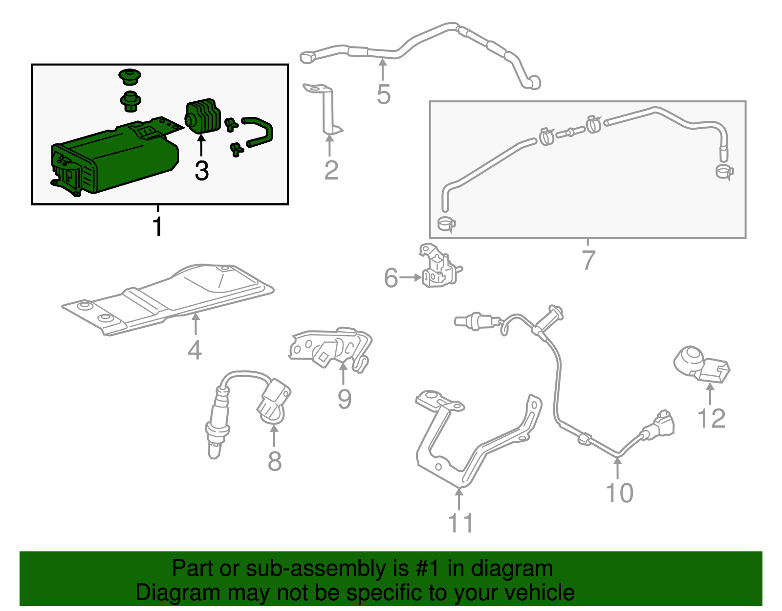 2014-2016 Toyota Highlander Vapor Canister 77740-0E030 | OEM Parts Online