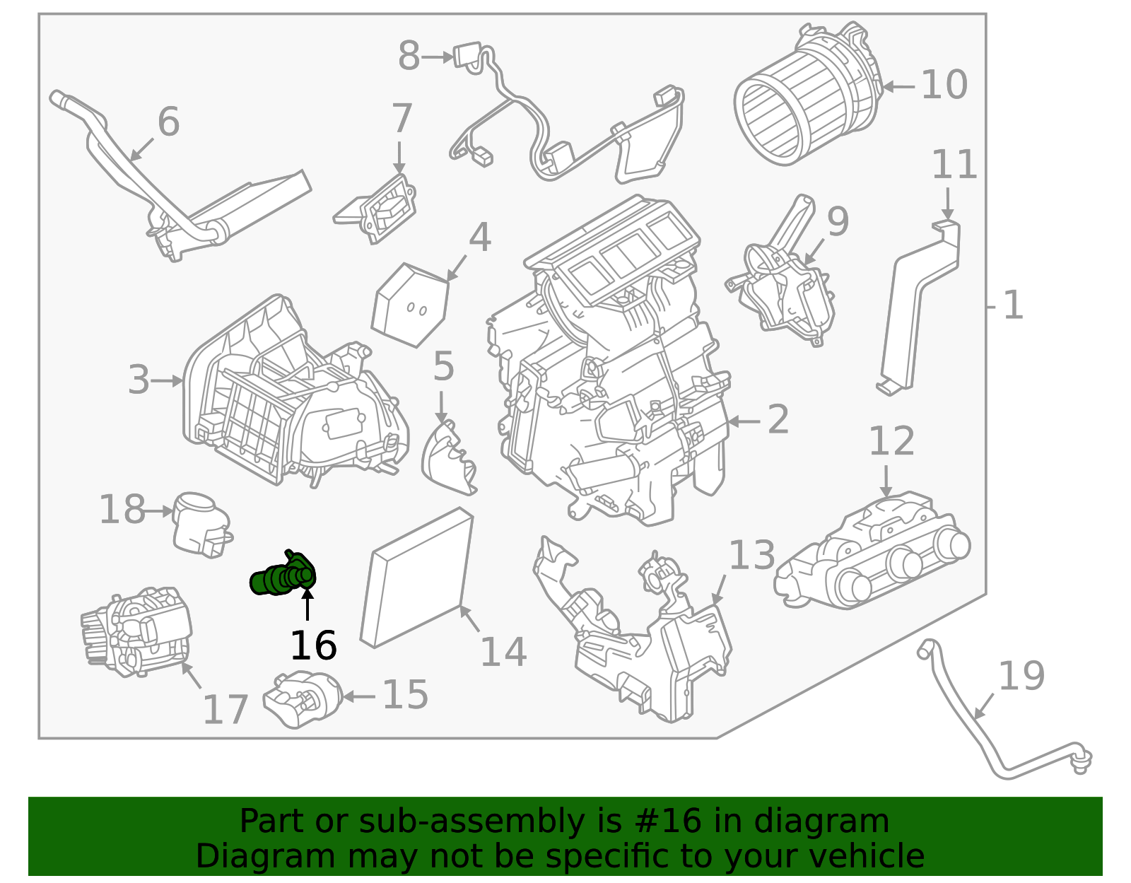 2018-2025 Nissan Cabin Air Temperature Sensor Aspirator Tube 27726 ...