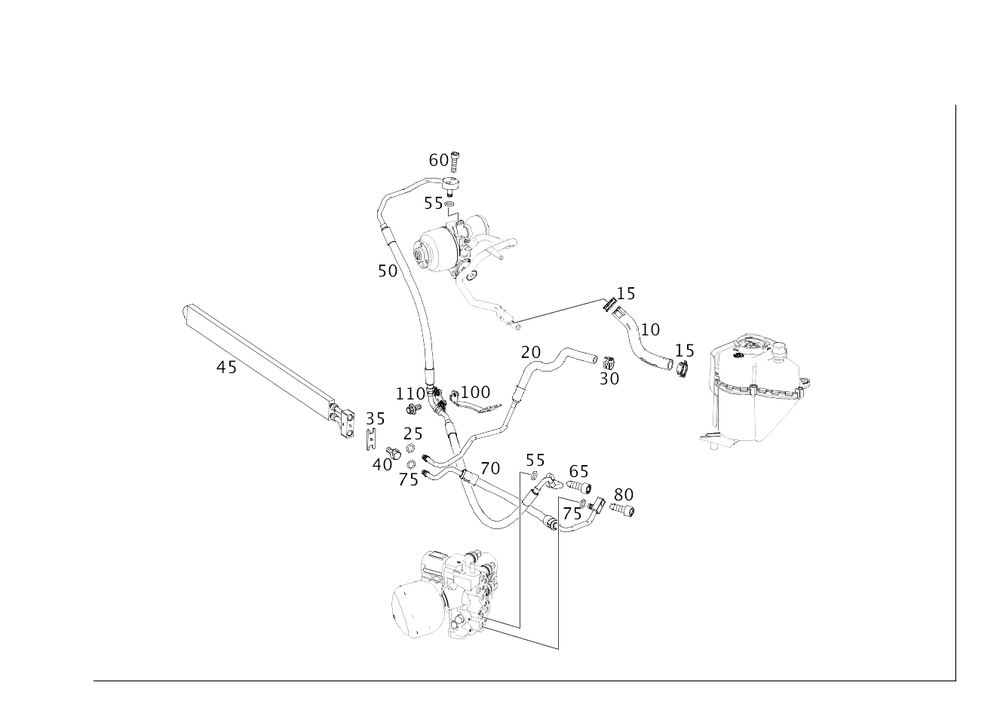 1994-2021 Mercedes-Benz | High-Pressure Line | 222-320-00-54 | MB ...