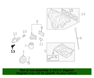2017-2024 Ford Oil Inlet Tube Lower Bolt W715565-S450 | OEM Parts Online