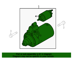 02E-911-023-S - Starter Motor 2011-2018 Audi | AutoNationParts.com