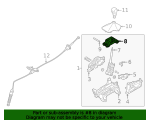 46730-F0100 - Shift Lever Upper Bracket - 2019-2021 Hyundai Veloster ...
