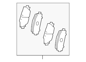 04465-47080 - Brake Pads Front - 2016-2022 Toyota | OEMGenuineParts.com