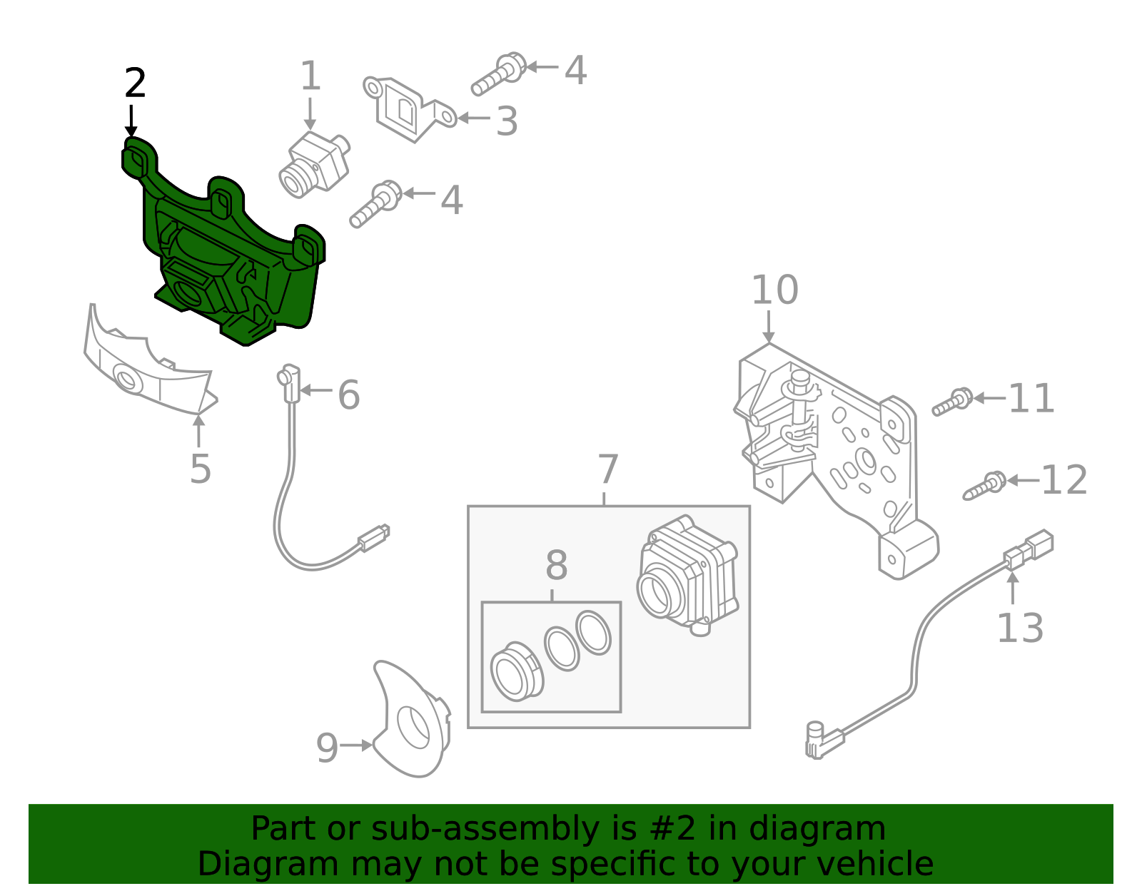 4K0-853-231 - Front Camera Bracket 2019-2023 Audi | Audi OEM Parts