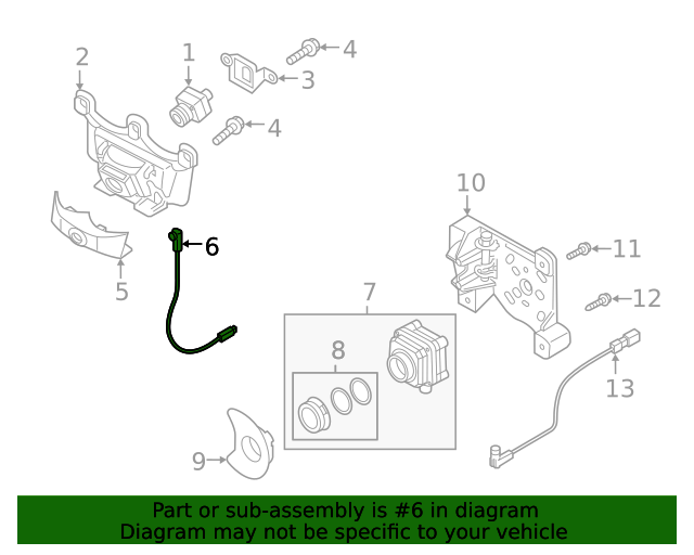 4K0-971-192-C - Park Assist Camera Wiring Harness 2020-2024 Audi ...