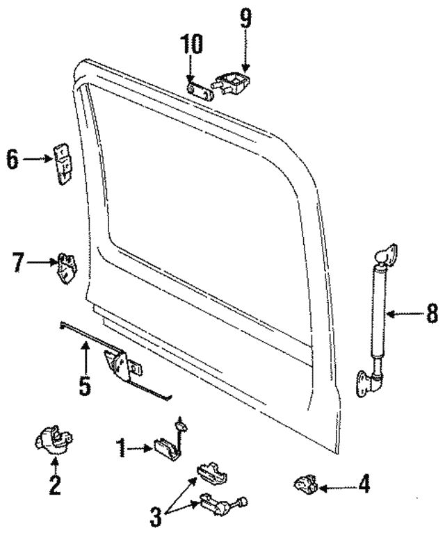 1991-1997 Toyota Land Cruiser Lock 69350-60040 | OEM Parts Online