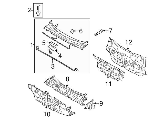 64585-2P000 - Panel Extension 2011-2012 Kia Sorento | Kia.Parts Store