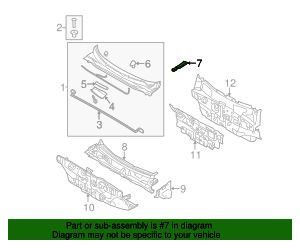 2011-2013 Kia Sorento OEM NEW 11-13 Kia Sorento Base Sport Cover Cowl ...