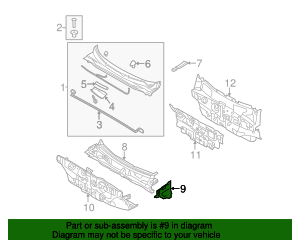 64585-2P000 - Panel Extension 2011-2012 Kia Sorento | Kia.Parts Store