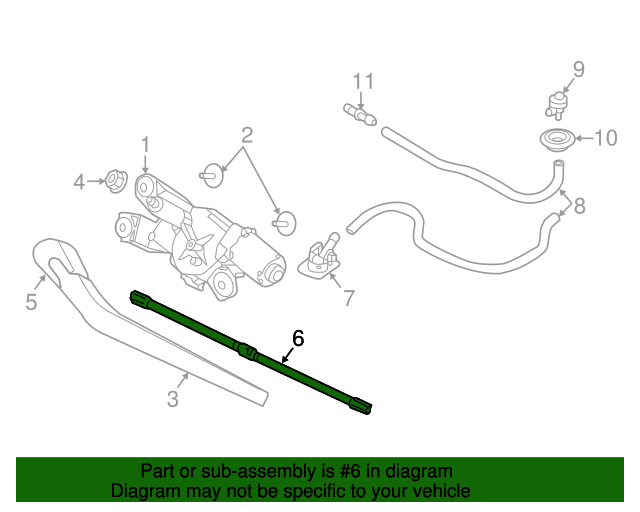 2016-2022 Volvo Wiper Blade 31349857 | TascaParts.com