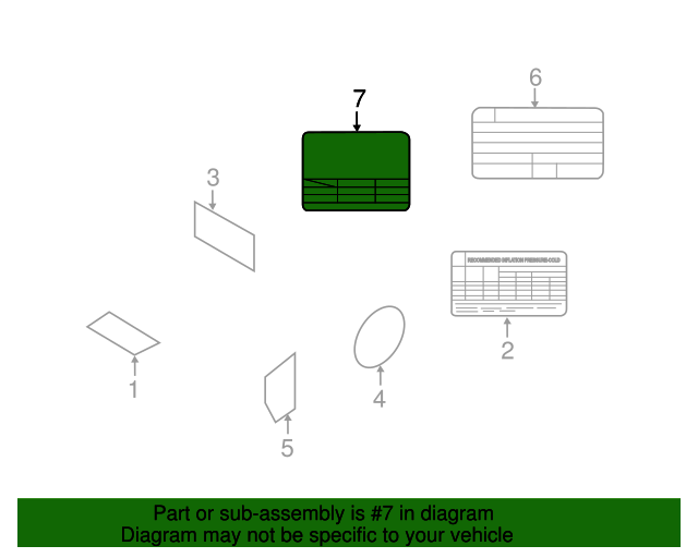 97699-2K000 - AC Label 2010-2013 Kia Soul | Kia.Parts Store