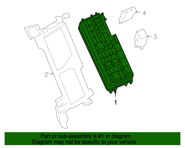 2006 Mercedes-Benz ML 350 Fuse & Relay Box 164-540-01-24 | MB Parts Center