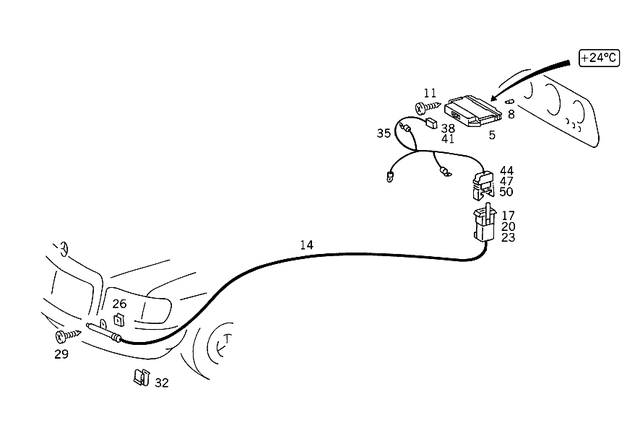000-542-73-27 - Temperature Indicator 1960-1993 Mercedes-Benz ...